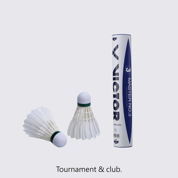 VICTOR Master NO.3 Feather Shuttlecock
