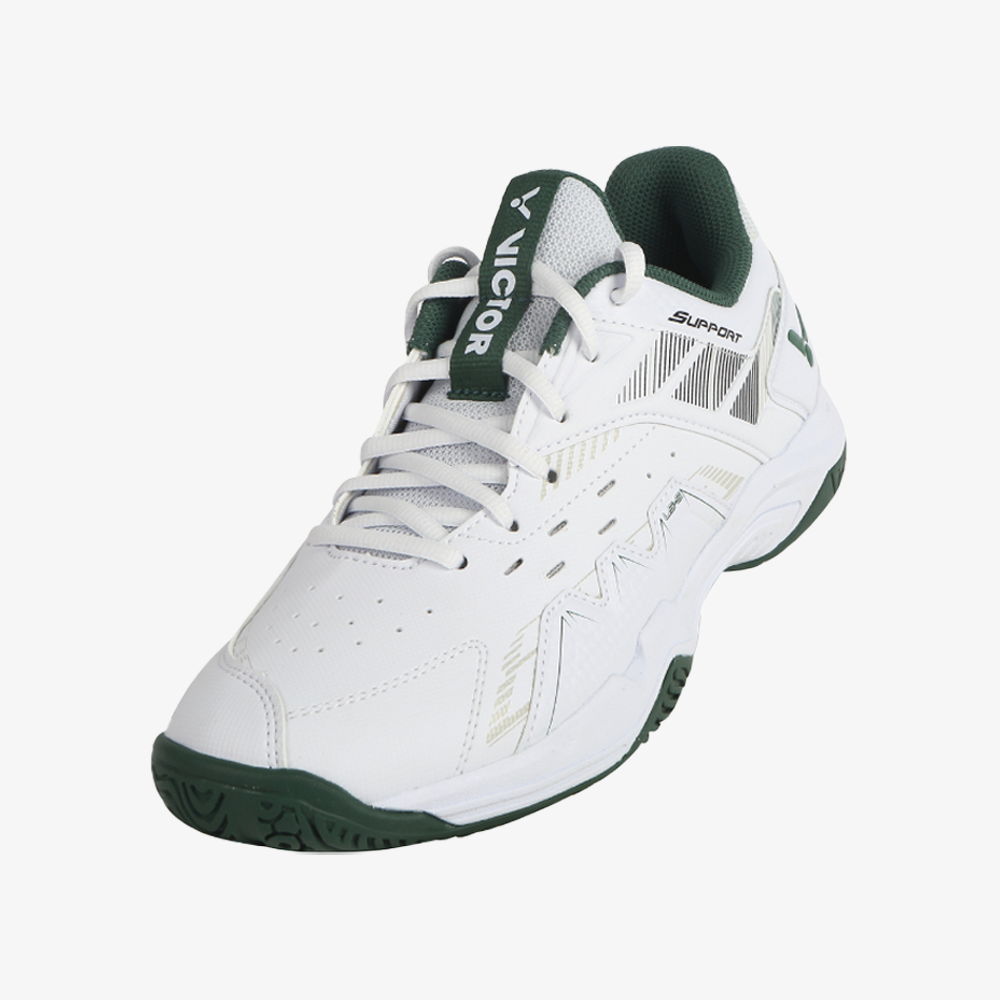 Victor P8500CLS-AG Wide Shoe (Bright White/Hunter Green) – JoyBadminton