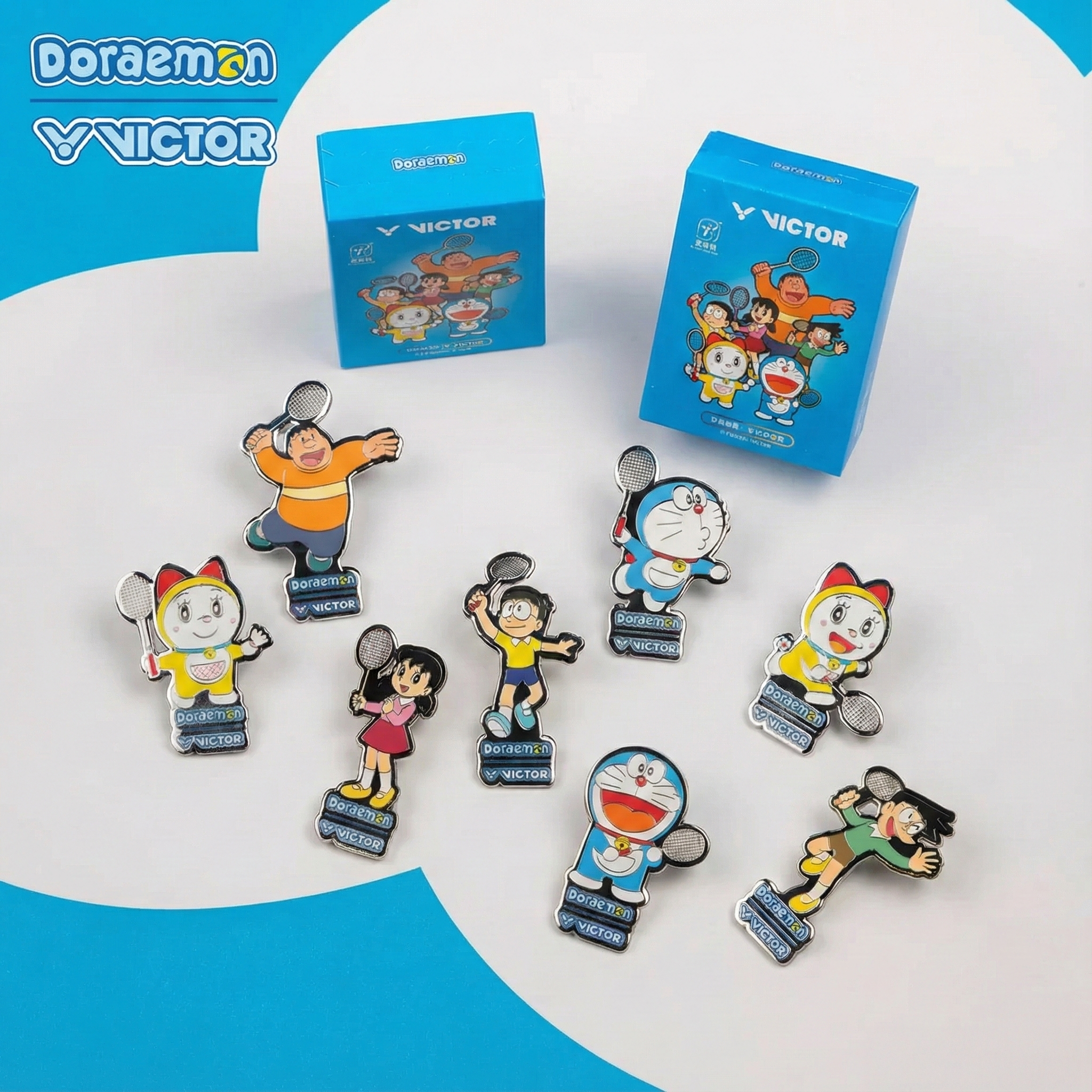 Victor x Doraemon Badge Blind Box PG4510DRM – JoyBadminton