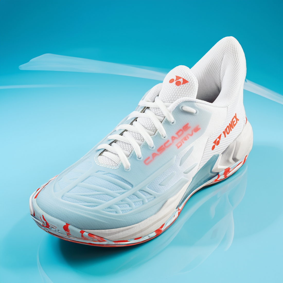 Yonex Cascade Drive 2 (White/Water Blue) 2024 - JoyBadminton